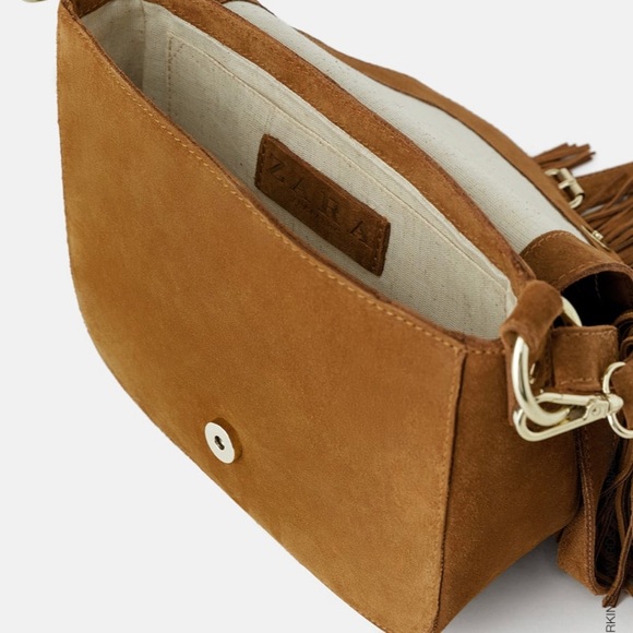 Zara | Bags | Zara Split Leather Fringed Crossbody Bag | Poshmark